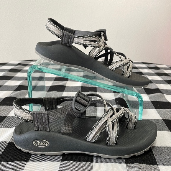 Chaco | Shoes | Exc Chaco Womens Zcloud X2 Sandal Strappy Hiking Water Shoes 8 Gray White | Poshmark